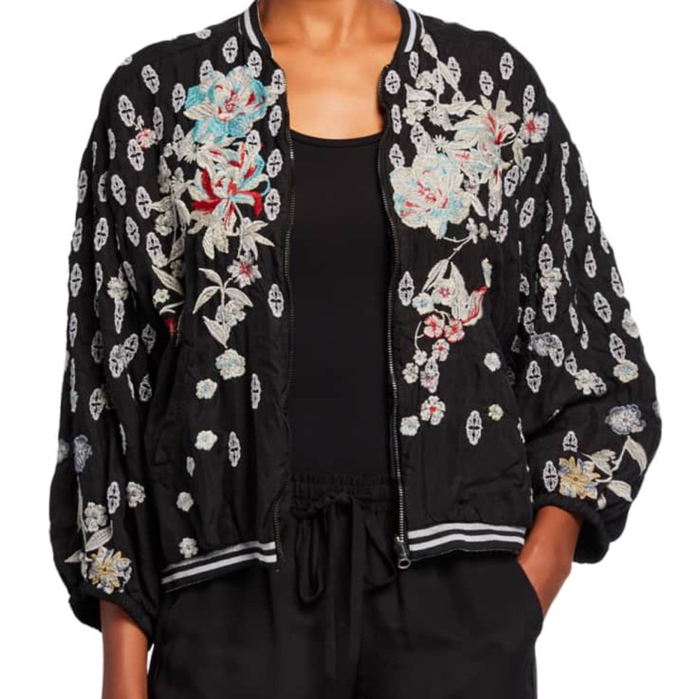 Johnny Was Nancy Reversible Bomber - Gem